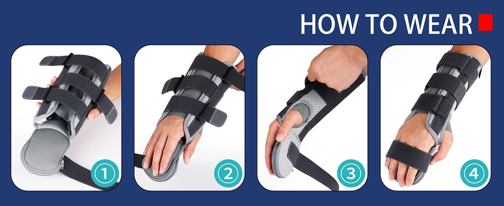 Resting Hand Splint with Finger Support (Gray) | FEATOL - Featol ...